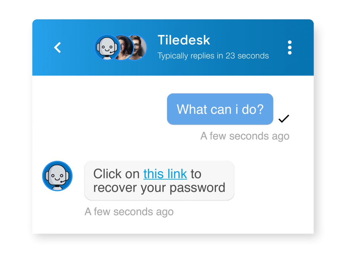 Chatbot for Customer Service | Tiledesk