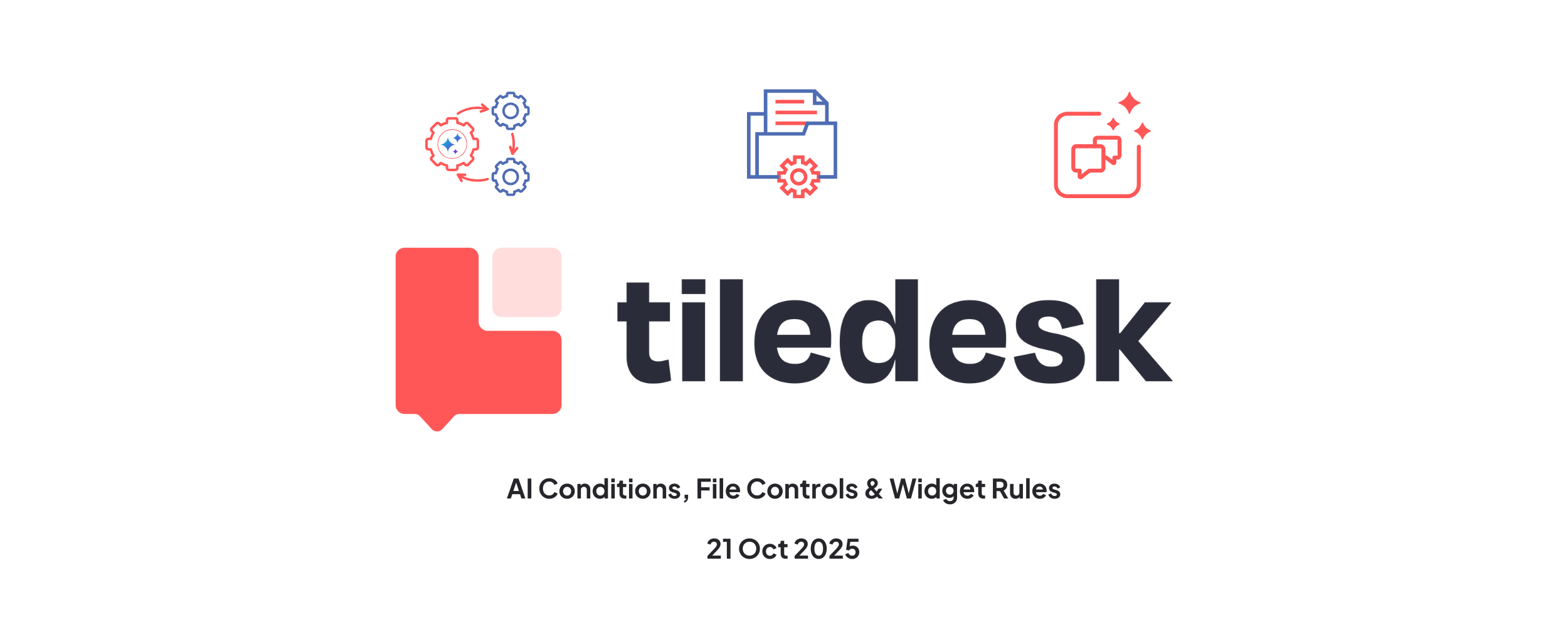 Tiledesk Update – AI Conditions, File Controls & Widget Rules | Tiledesk